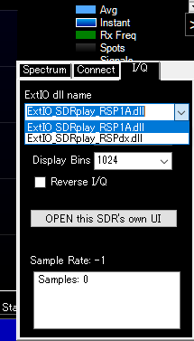 N1MM Extio spectrum display w/RSP