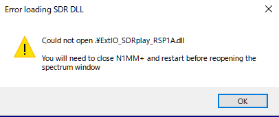 N1MM Extio spectrum display w/RSP
