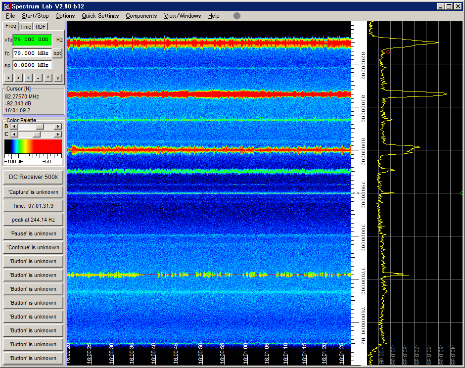 RSP1をSpectrum Labで使用する方法 - VHF(8MHz帯域）編
